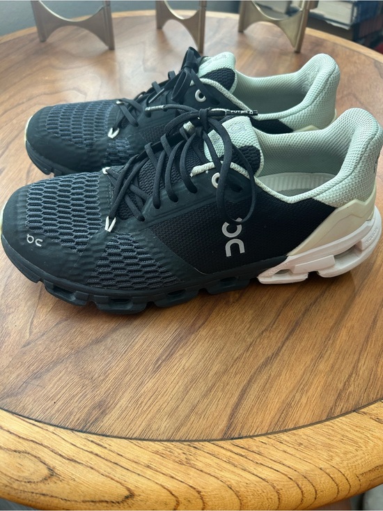 On Running | Shoes | On Cloudflyer Womens Running Shoes In A Black And ...